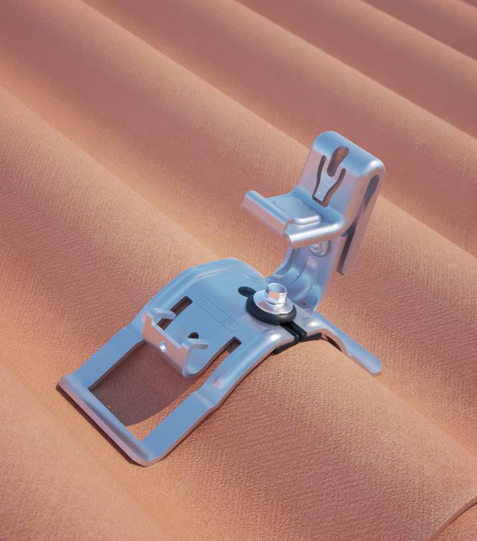 Kliksystem til montering af solceller eternit | PearEnergy